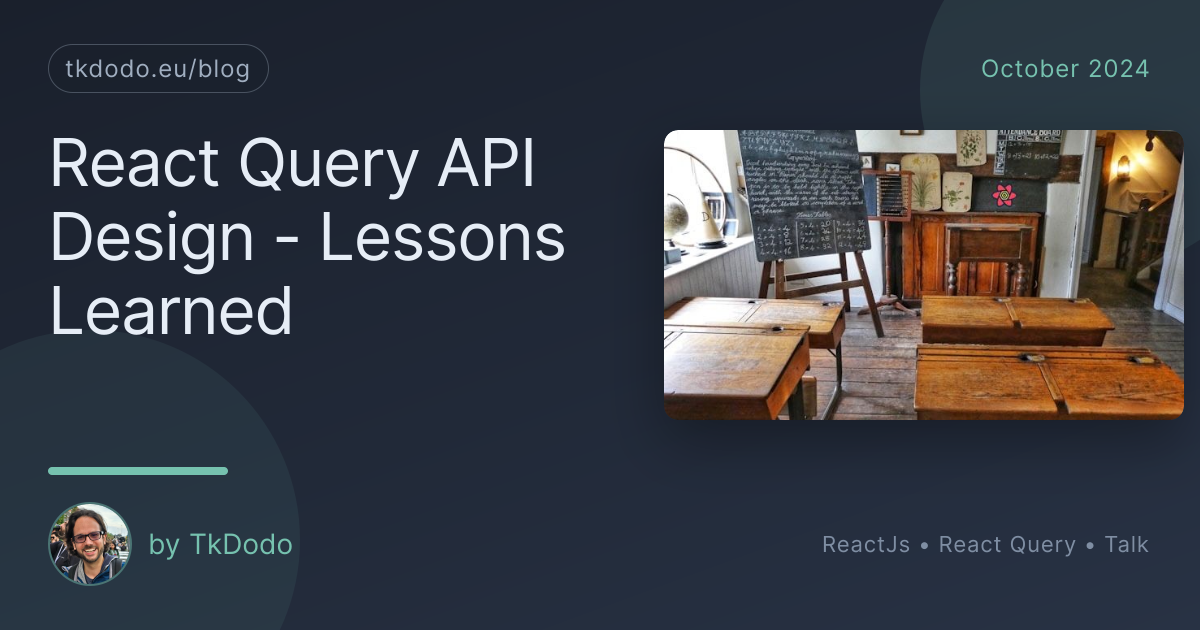 React Query API Design - Lessons Learned